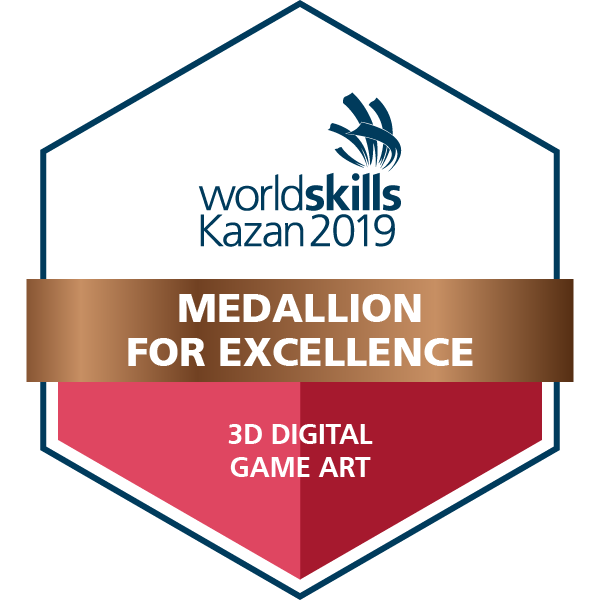 WorldSkills Kazan 2019 - Medallion for Excellence - 3D Digital Game Art - Credly