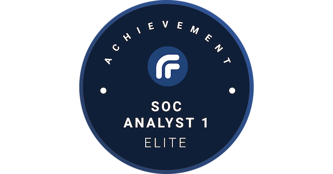 SOC Analyst 1 Elite - Credly