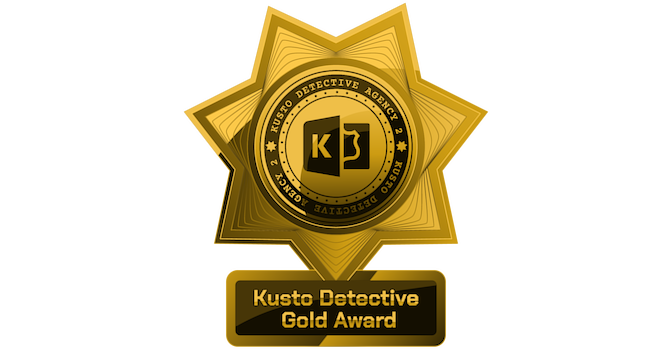 Kusto Detective Gold Star! - Credly