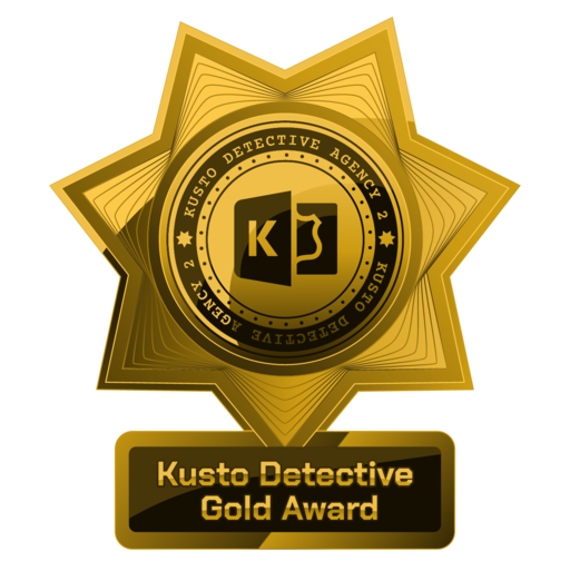 Kusto Detective Gold Star! - Credly