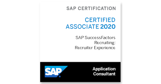 SAP Certified Application Associate - SAP SuccessFactors Recruiting ...