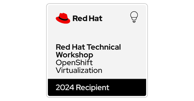 Red Hat Technical Workshop -OpenShift Virtualization - Credly