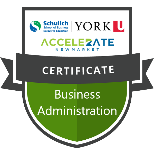 Accelerate Newmarket: Certificate in Business Administration - Credly