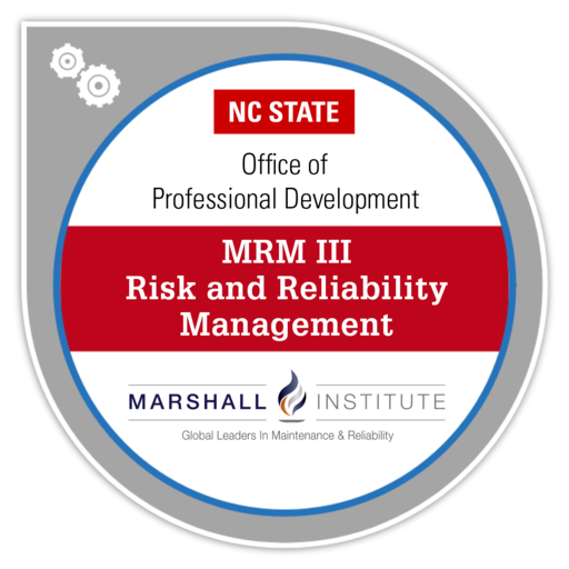 Maintenance and Reliability Management (MRM) III: Risk and Reliability ...