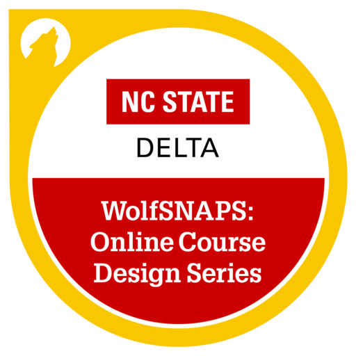 WolfSNAPS: Online Course Design Series - Credly