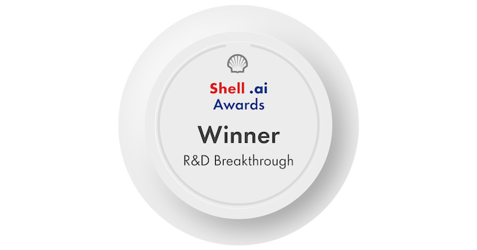Shell.ai Awards | R&D Breakthrough |Winner - Credly