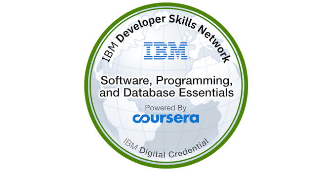 Software, Programming, and Database Essentials - Credly