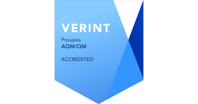 Verint Quality Management - Presales - Credly