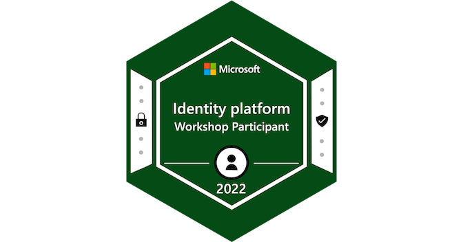 Microsoft Identity platform - Workshop Participant 2022 - Credly