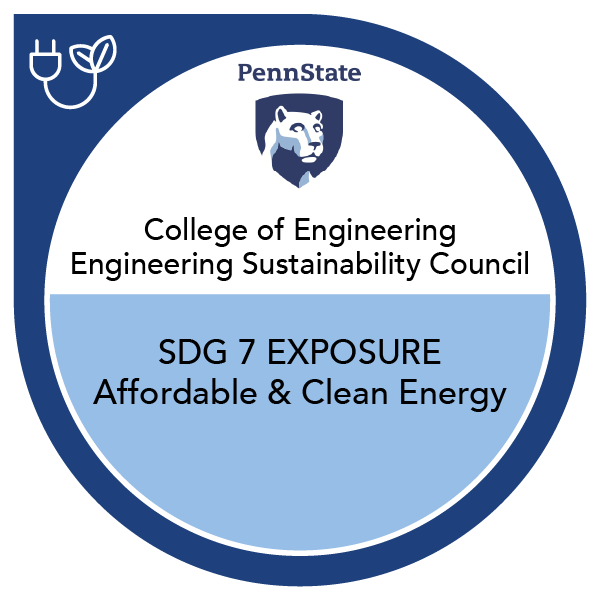 SDG 7 EXPOSURE - Affordable and Clean Energy - Credly