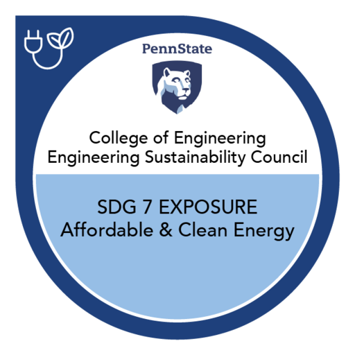 SDG 7 EXPOSURE - Affordable and Clean Energy - Credly