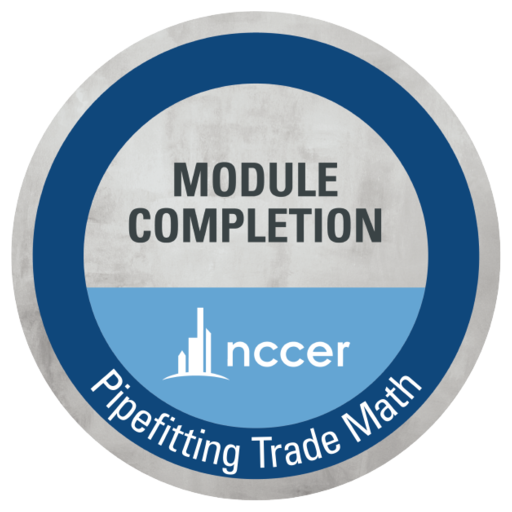 NCCER Pipefitting Trade Math (08204) - Credly