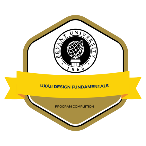 UX/UI Design Fundamentals - Bryant - Credly
