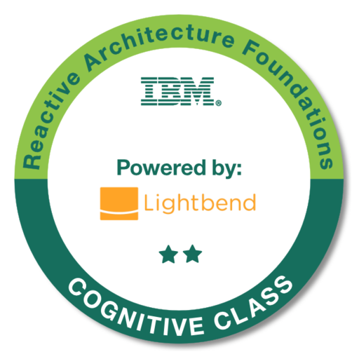 Reactive Architecture Foundations - Credly