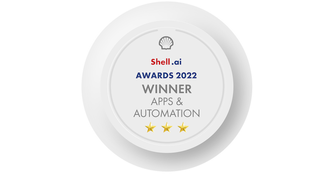 Shell.ai Awards 2022|Apps and Automation Category - Winner - Credly