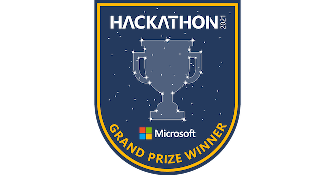 Microsoft Global Hackathon 2021 Grand Prize Winner - Credly
