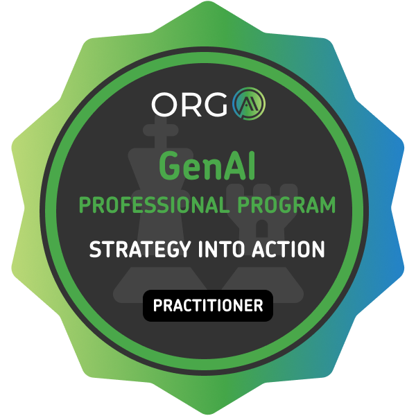 ORG AI Leader Workshop: Strategy into Action - Credly