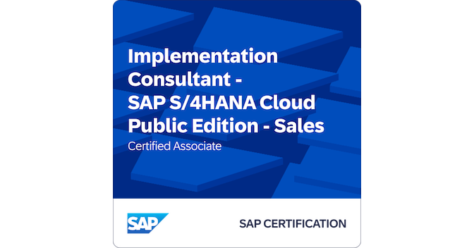 SAP Certified Associate - Implementation Consultant - SAP S/4HANA Cloud ...