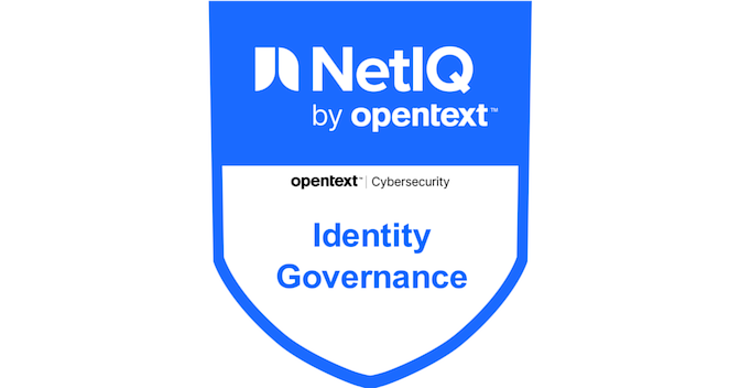 OpenText NetIQ Identity Governance Administration Certification - Credly
