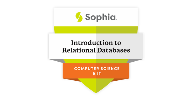 Introduction to Relational Databases (CS1011 - 2021) - Credly