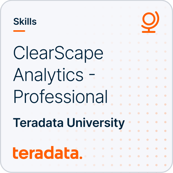 Clearscape Analytics Path - Professional - Credly