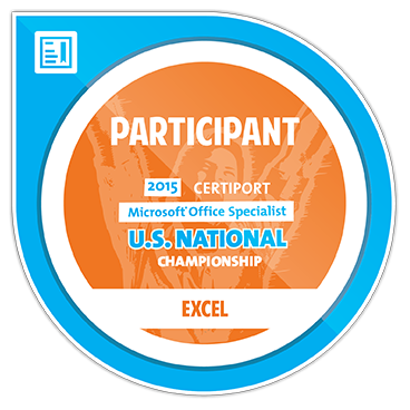 Microsoft Office Specialist U.S. National Championship - Excel - Credly