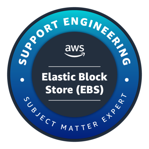 Elastic Block Store (EBS) Subject Matter Expert - Credly