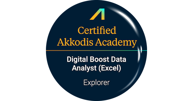Digital Boost Data Analyst (Excel) Explorer - Credly