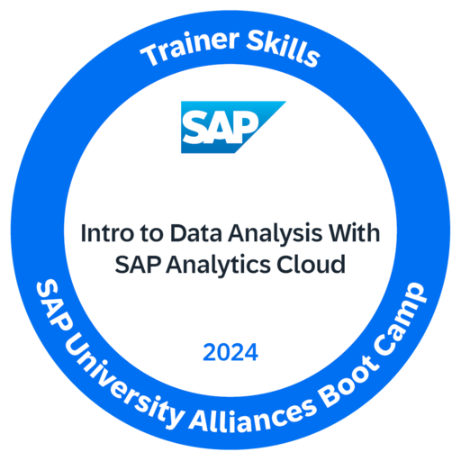 Trainer Skills 2024 - Intro to Data Analysis With SAP Analytics Cloud - Credly