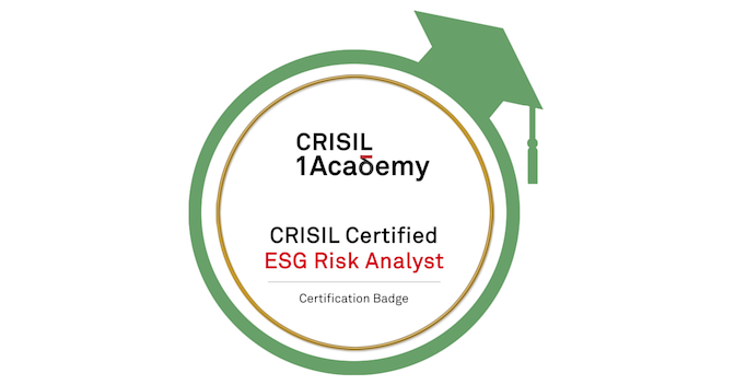 CRISIL Certified ESG Risk Analyst - Credly