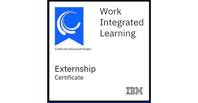 Work Integrated Learning – Externship - Certificate - Credly