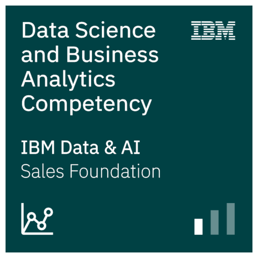 Data Science and Business Analytics Competency Sales Foundation - Credly