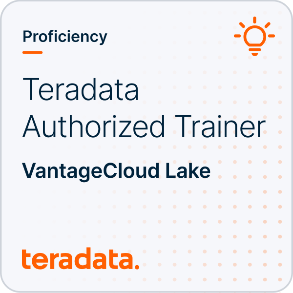 Authorized Trainer - Vantage CloudLake - Credly