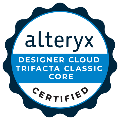 Designer Cloud, Trifacta Classic Core - Credly