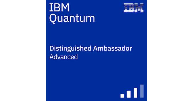 IBM Quantum Distinguished Ambassador - Credly