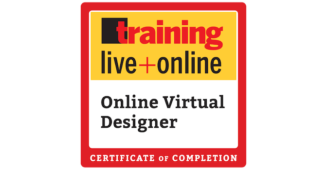 Online Virtual Designer Certificate (August 2023) - Credly