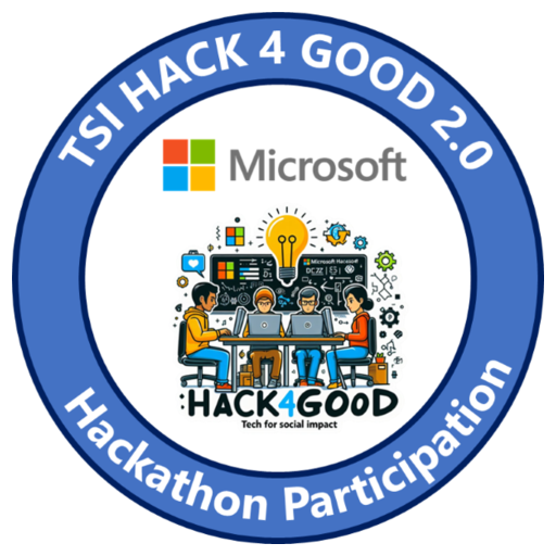 TSI Hack 4 Good 2.0 - Participation - Credly