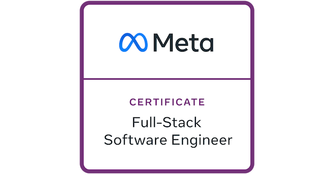 Meta Full-Stack Engineer Certificate - Credly