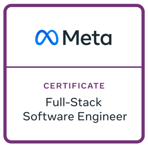 Meta Full-Stack Engineer Certificate - Credly
