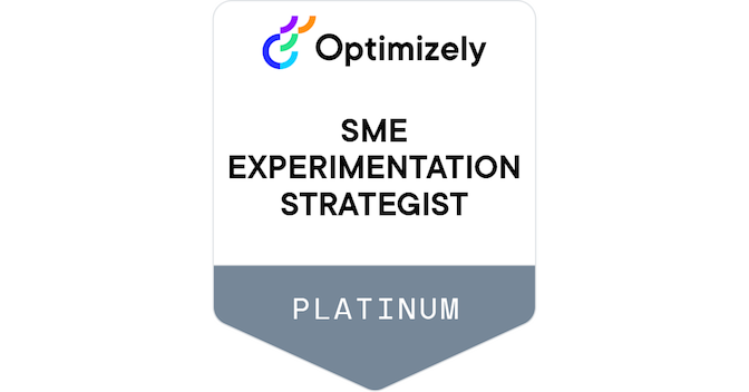 Optimizely SME Experimentation Strategist - Credly