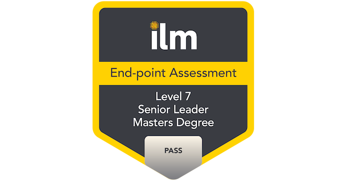 9311-12 Level 7 Senior Leader Masters Degree - Pass - Credly