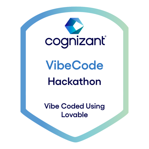Vibe Code Hackathon - Vibe Coded using Lovable - Credly