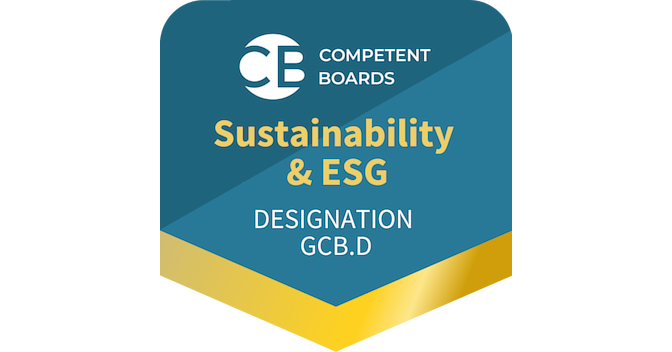 Competent Boards Sustainability & ESG Designation (GCB.D) and ...