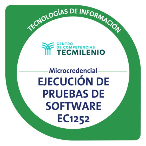 Microcredencial Ejecución de pruebas de software EC1252 - Credly