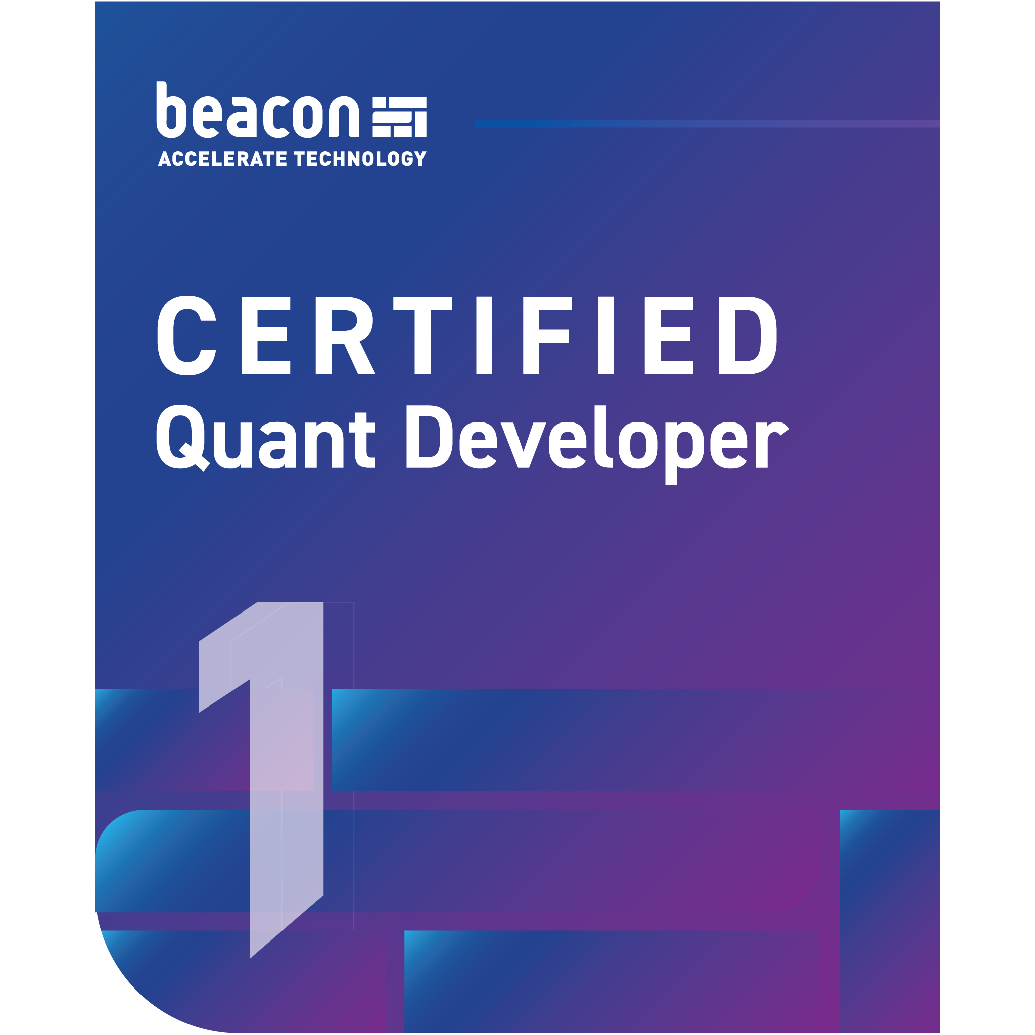 Beacon Certified Quant Developer - Credly