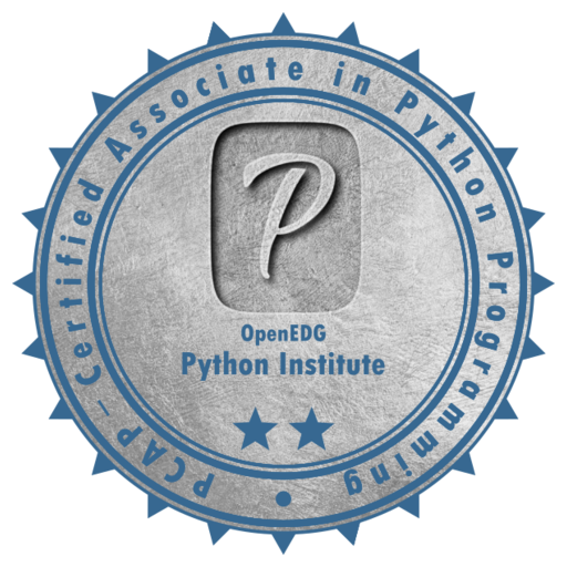 [PCAP-31-02] PCAP™ – Certified Associate in Python Programming - Credly