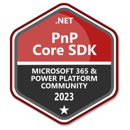 .NET Core SDK - Microsoft 365 & Power Platform Community 2023 - Credly