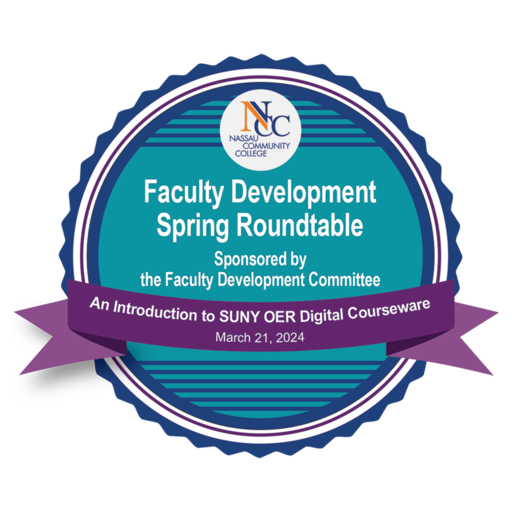 An Introduction to SUNY OER Digital Courseware - Credly