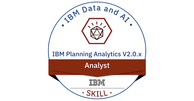 IBM Planning Analytics V2.0.x Analyst - Credly