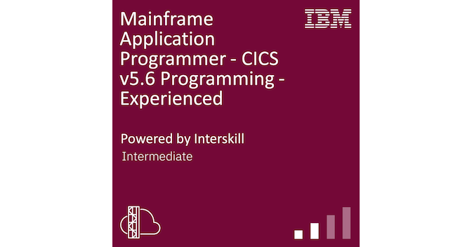Interskill Mainframe Application Programmer Cics V5 6 Programming Experienced Credly